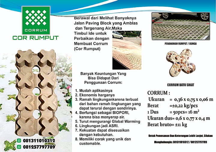 Cor Rumput (Corrum) - PT. Pelita Utama Alam Semesta